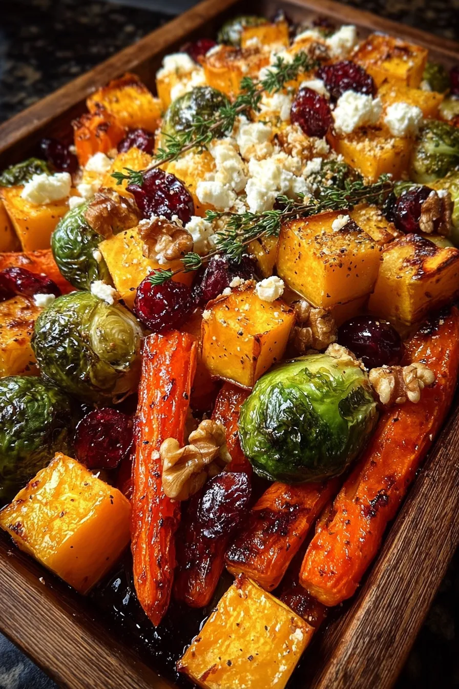 Caramelized Butternut Squash, Carrots, Brussels Sprouts & Sweet Potato ...