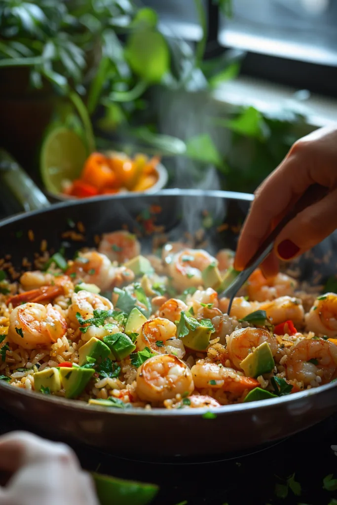 Honey Lime Shrimp & Avocado Rice Stack: 5 Irresistible Flavors ...